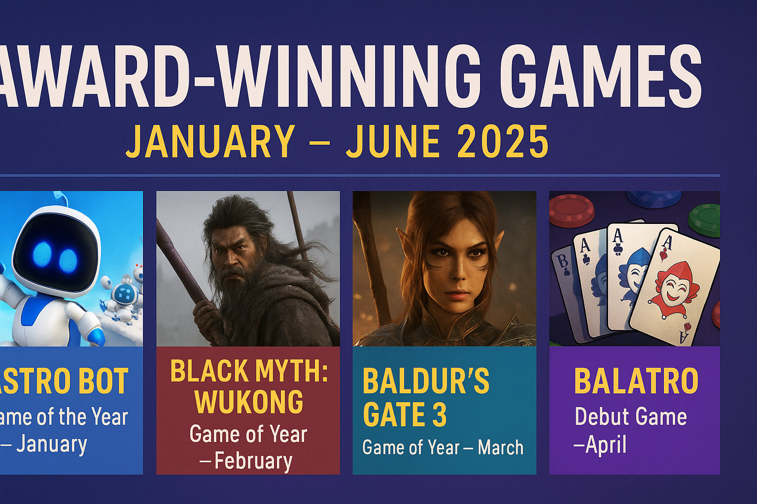 🏆 Top Award-Winning Games from January to June 2025 – A Complete Timel ...