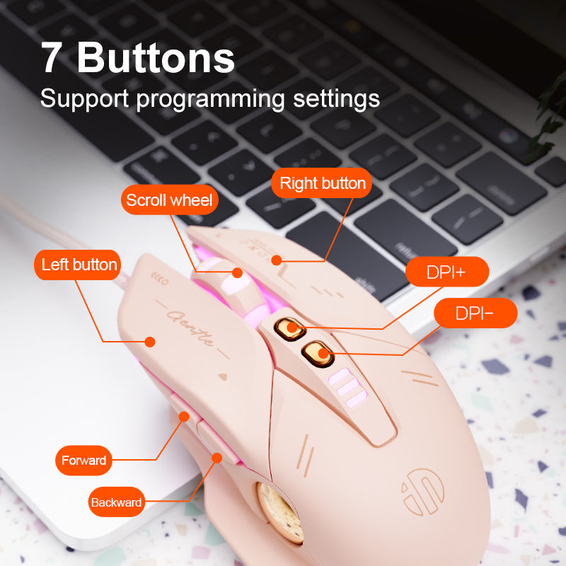 inphic W8 Gaming Mouse | RGB Light Mouse | Wired Mouse – inphic ...