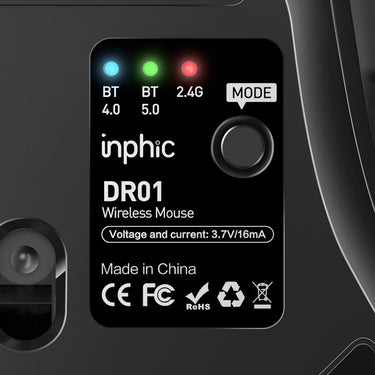 inphic DR01 Bluetooth Mouse | 2.4G Wireless Mouse ith Side Buttons ...